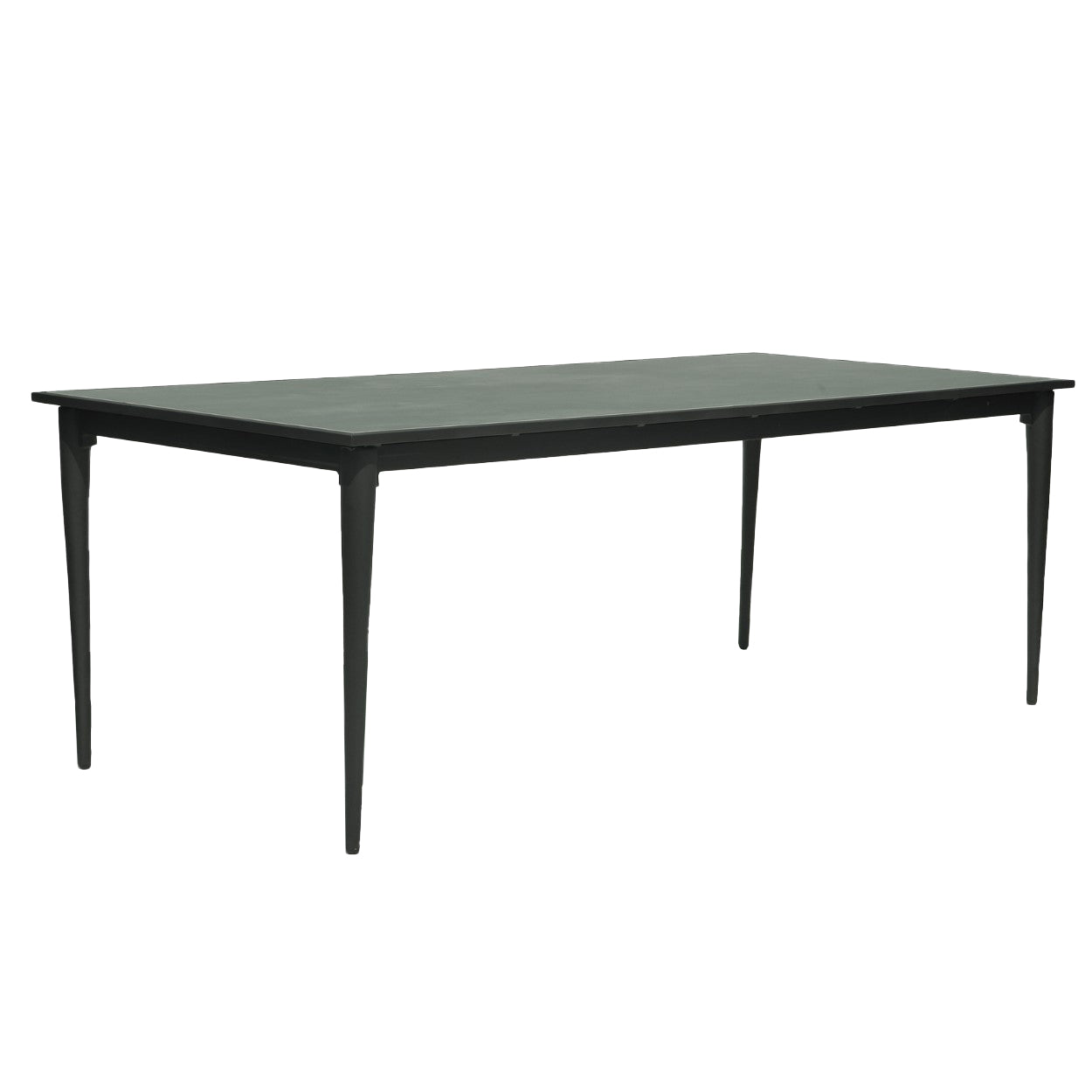 Serpent Rectangular Dining Table with Ardesia Grey Ceramic Top – Boyd Blue