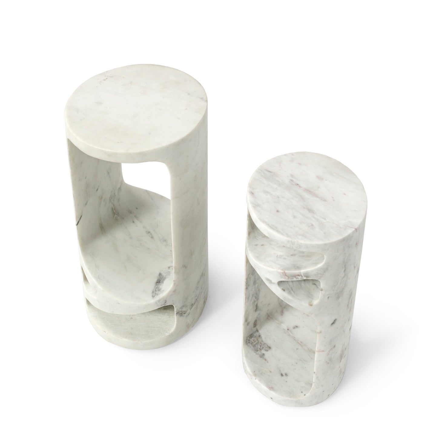 Lena Marble Accent Table Large – Boyd Blue