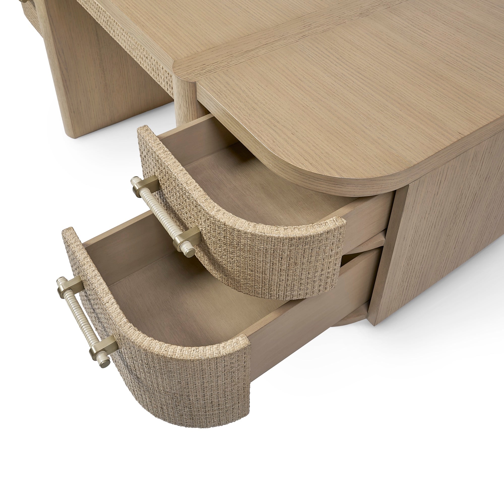 Zoey Natural Oak Desk – Boyd Blue