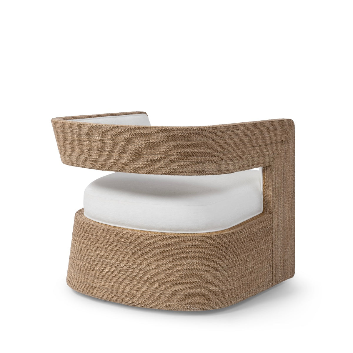 Hadley Swivel Lounge Chair, Natural – Boyd Blue