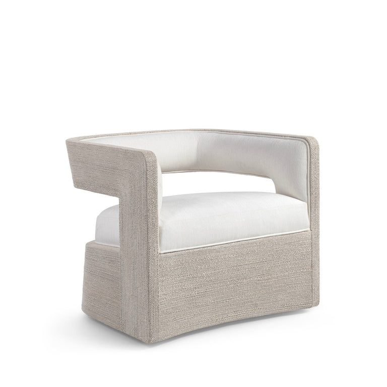 Hadley Swivel Lounge Chair White – Boyd Blue