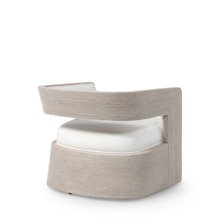 Hadley Swivel Lounge Chair White – Boyd Blue