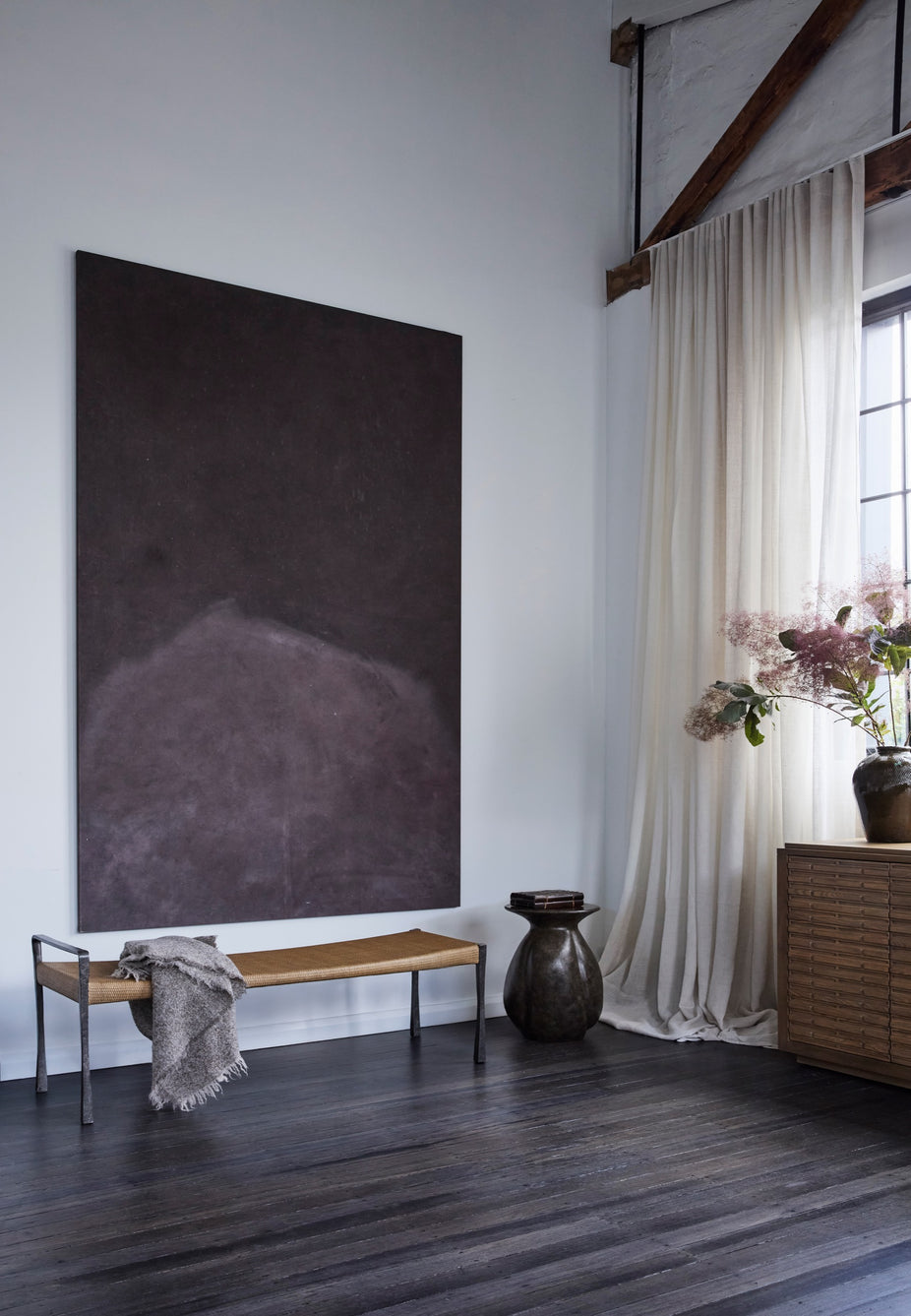 Thornton Long Bench – Boyd Blue