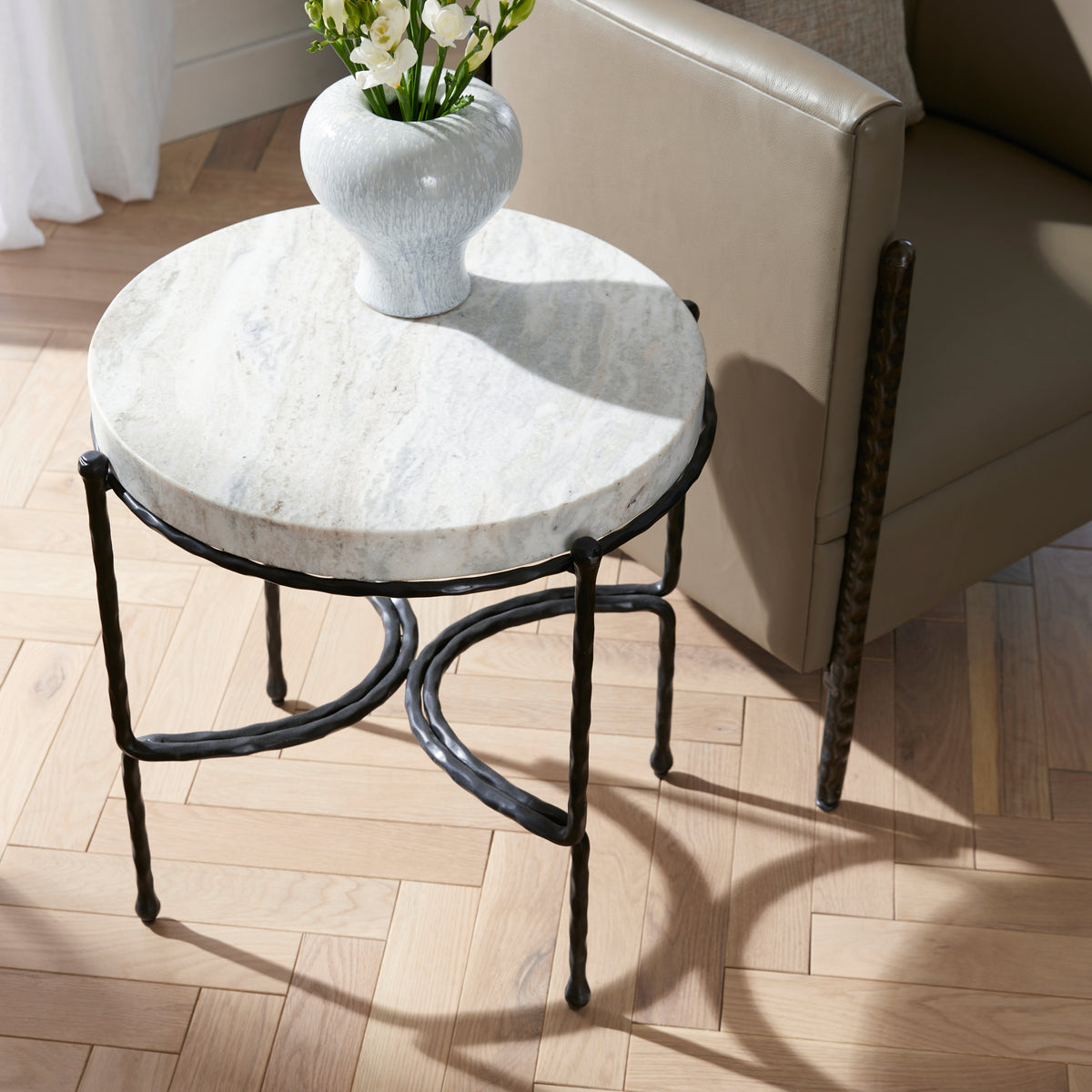 Cedrick End Table – Boyd Blue
