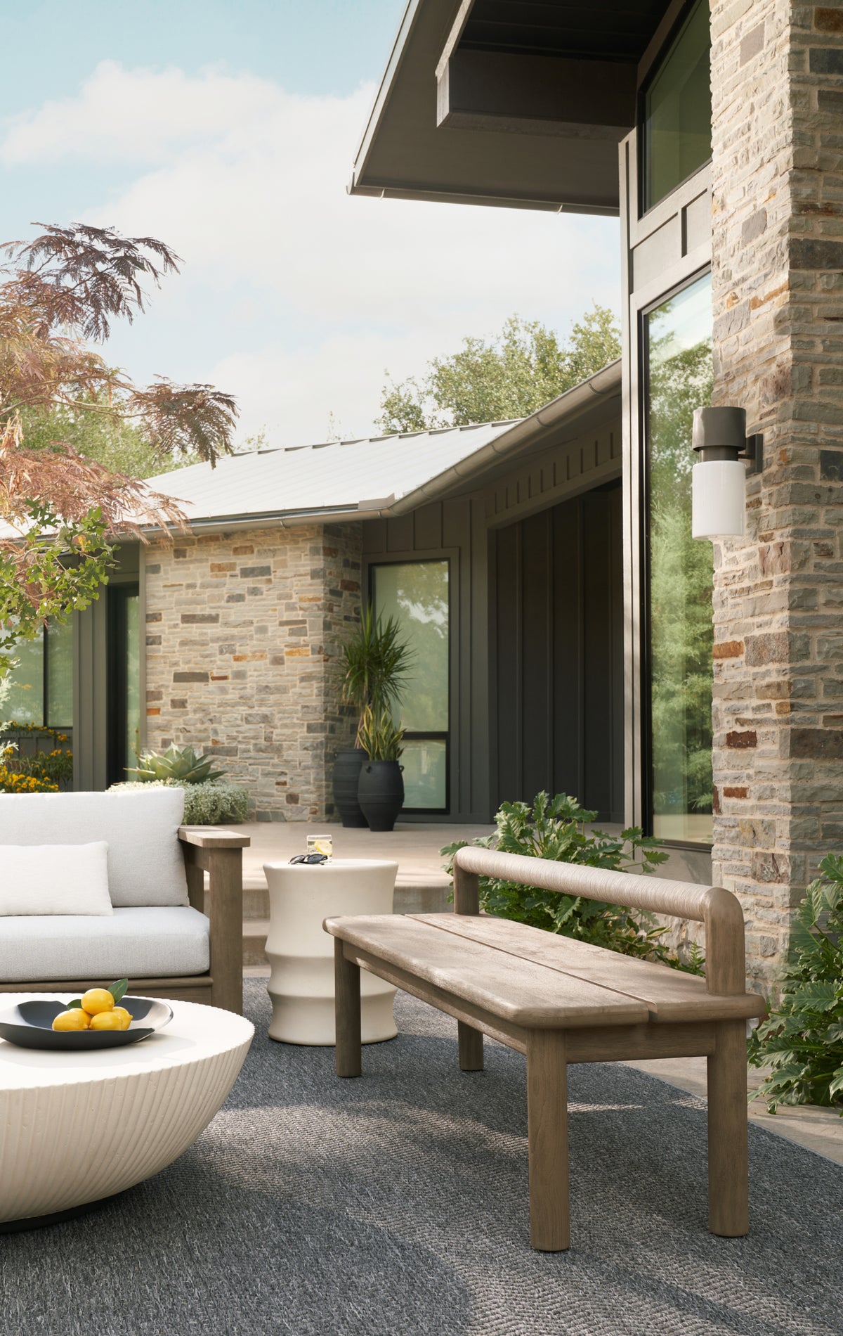 Escape Outdoor Bench – Boyd Blue