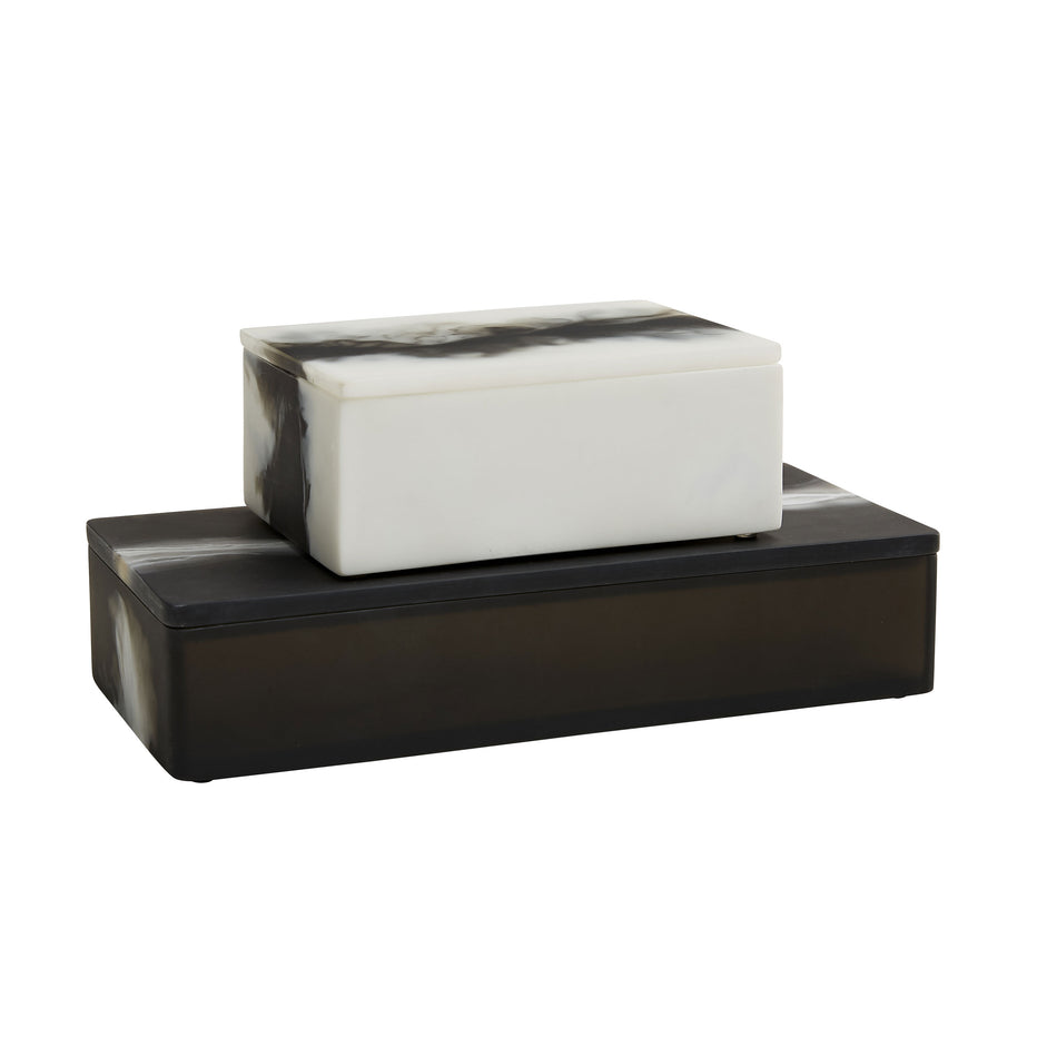 Hollie Boxes, Set of 2 – Boyd Blue