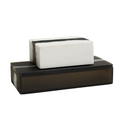 Hollie Boxes, Set of 2 – Boyd Blue