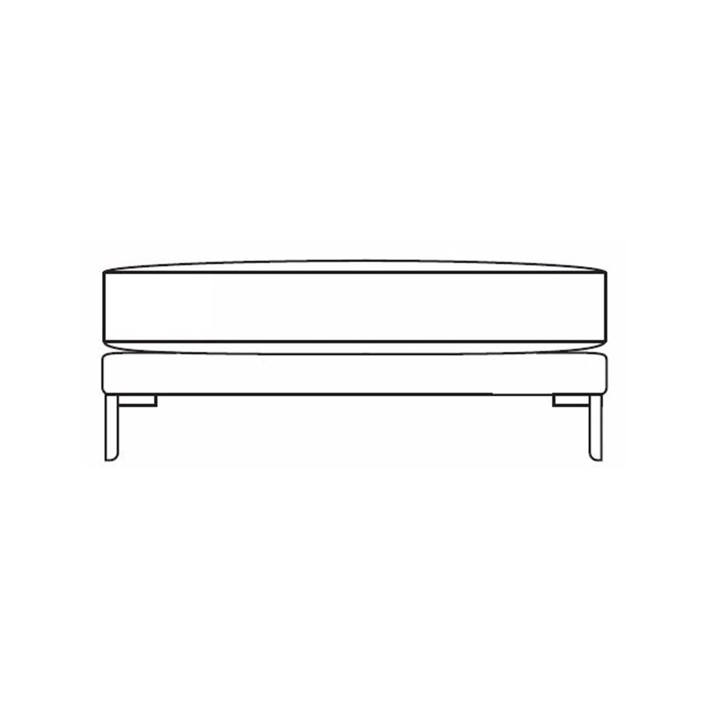 Tanner Ottoman – Boyd Blue